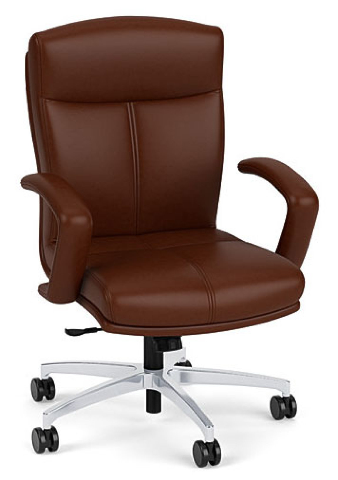 Leather Mid Back Conference Room Chair | Carmel by Via Seating