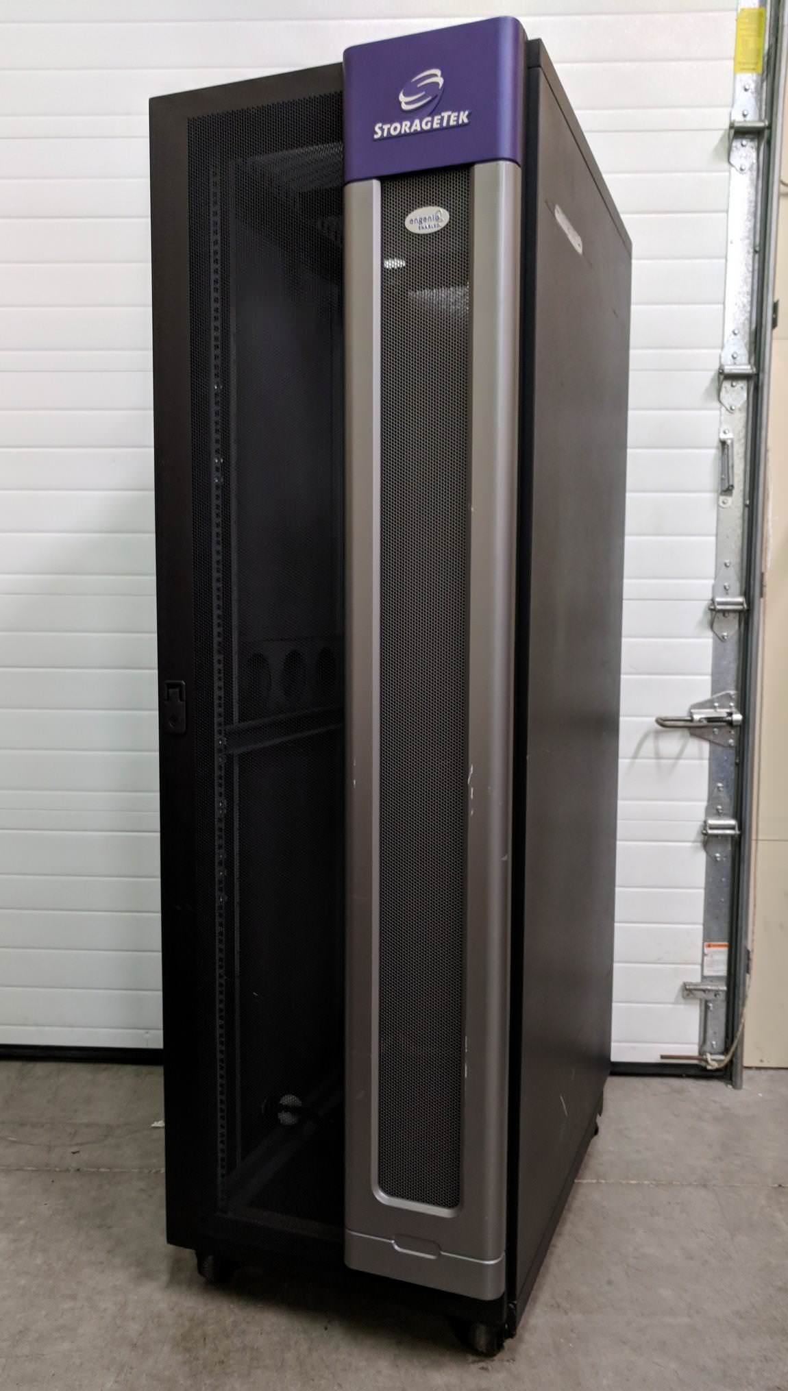 Black StorageTek Engenio Black Metal Server Rack by StorageTek