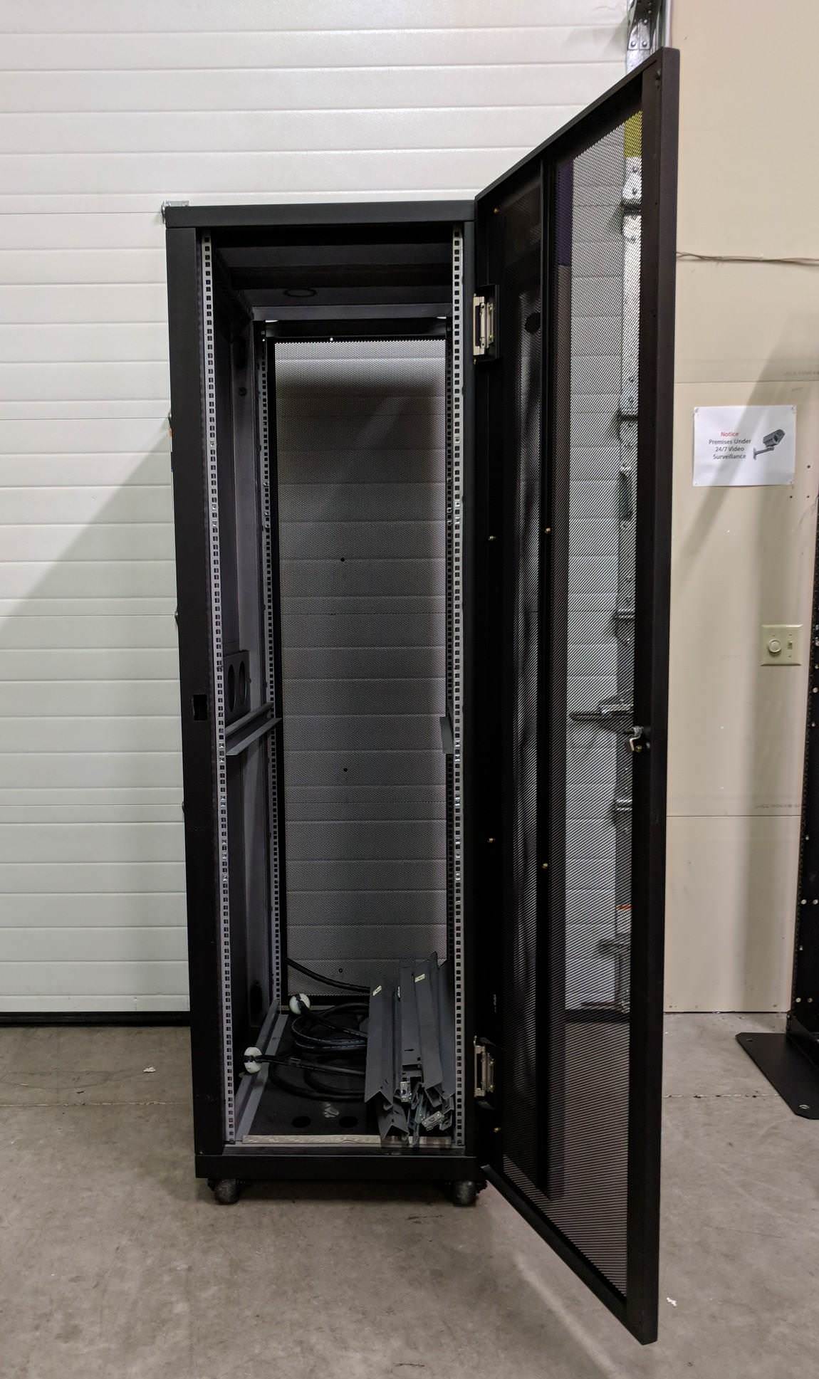 Black StorageTek Engenio Black Metal Server Rack by StorageTek