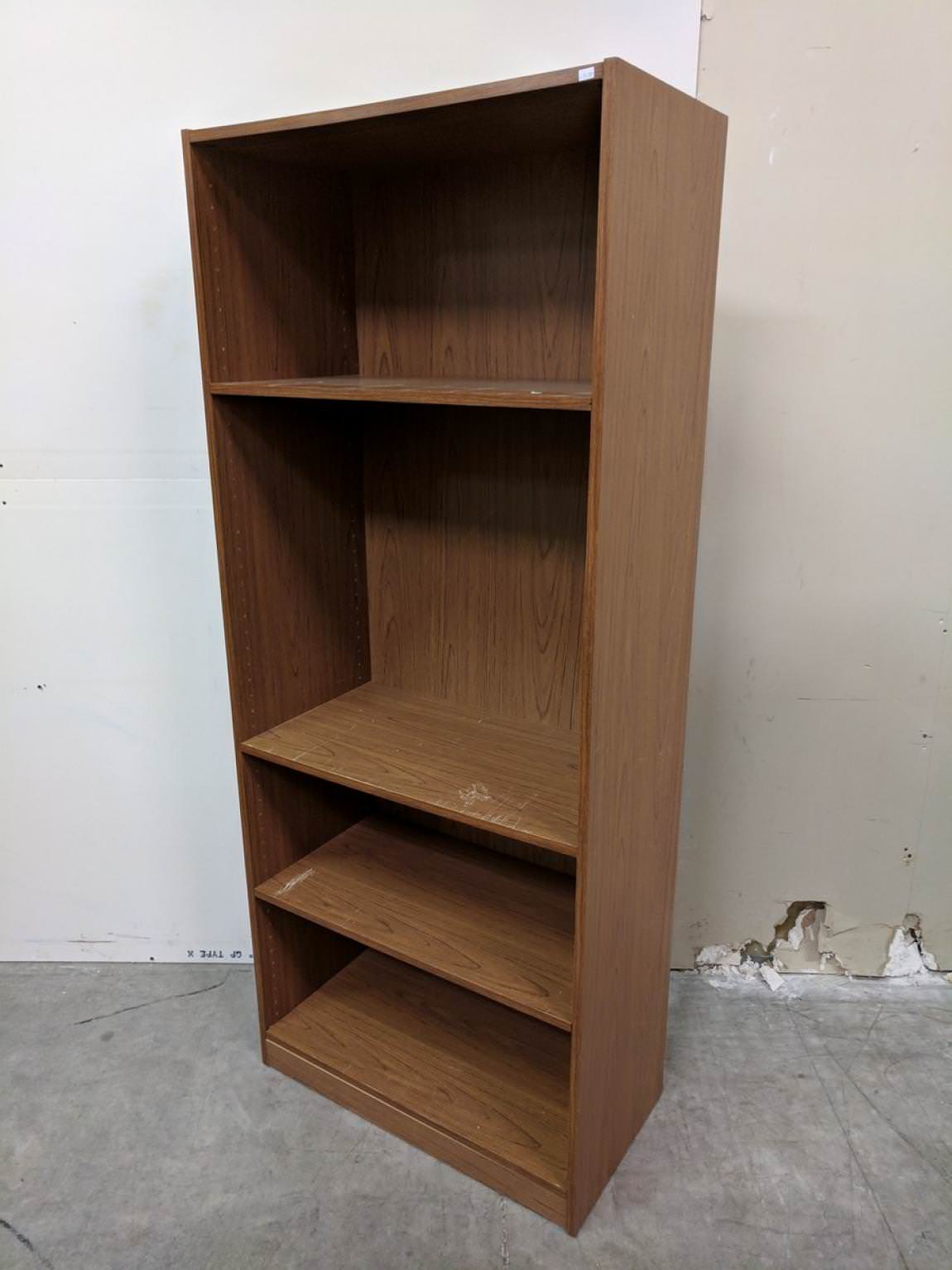 Walnut Laminate Bookshelf - 30 Inch Wide 30" x 16" x 72" | Madison ...