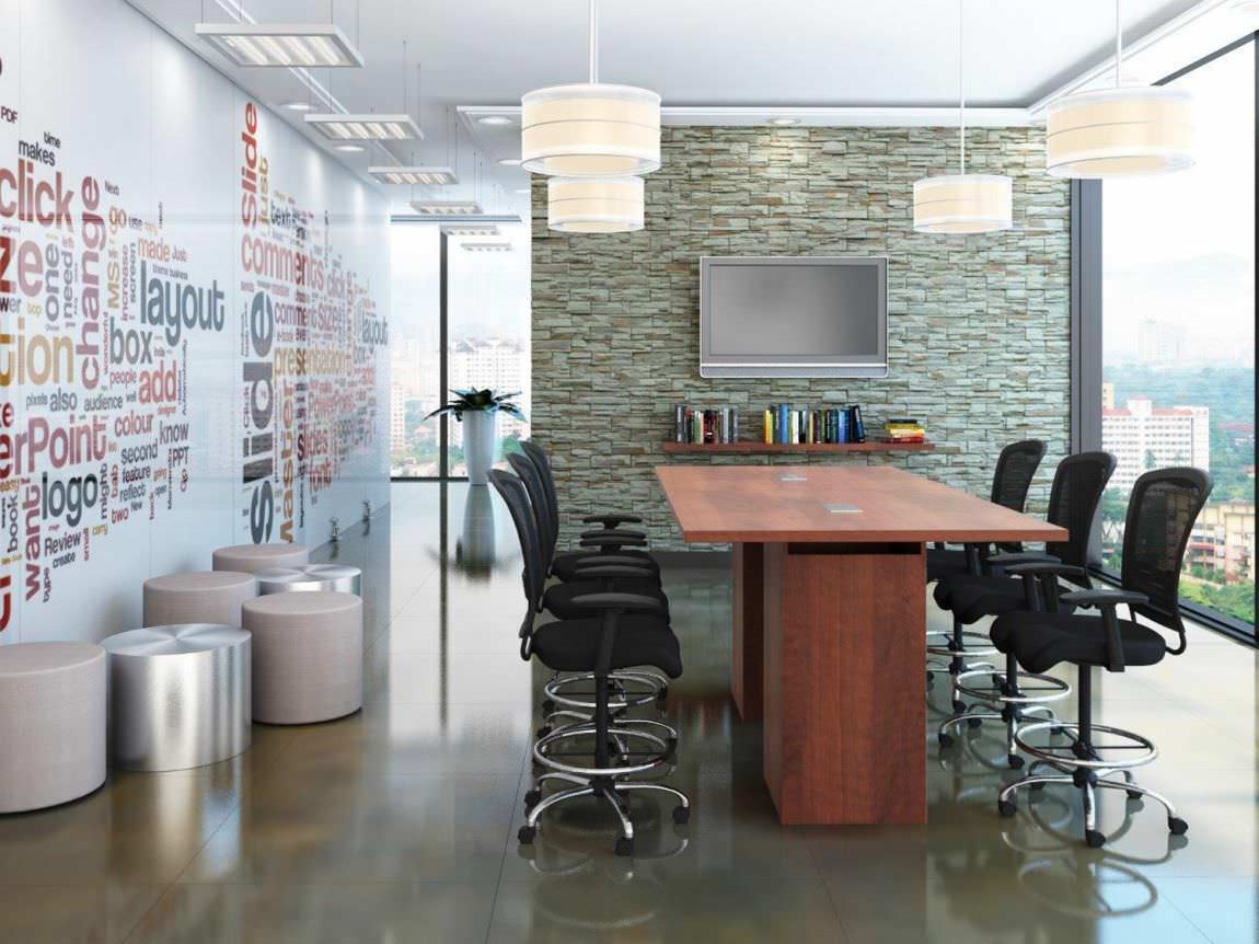 20 FT Standing Height Conference Table