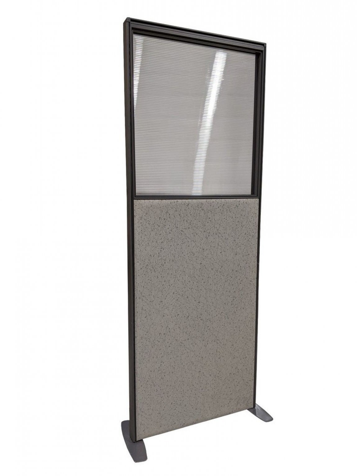 Free Standing Cubicle Wall Partition with Window 24x66