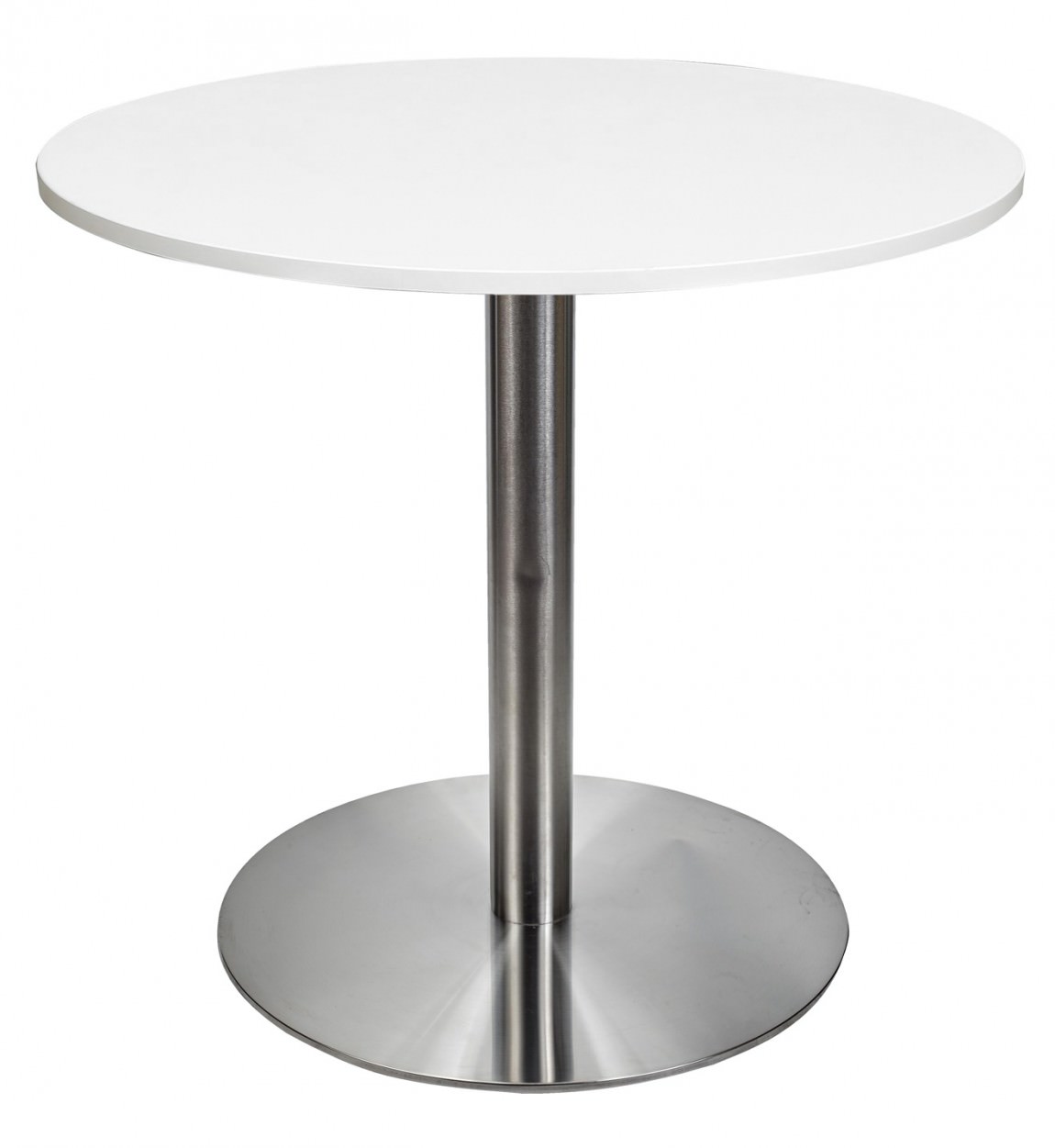 White White Cafe Table with Metal Base | PL Laminate by Performance ...