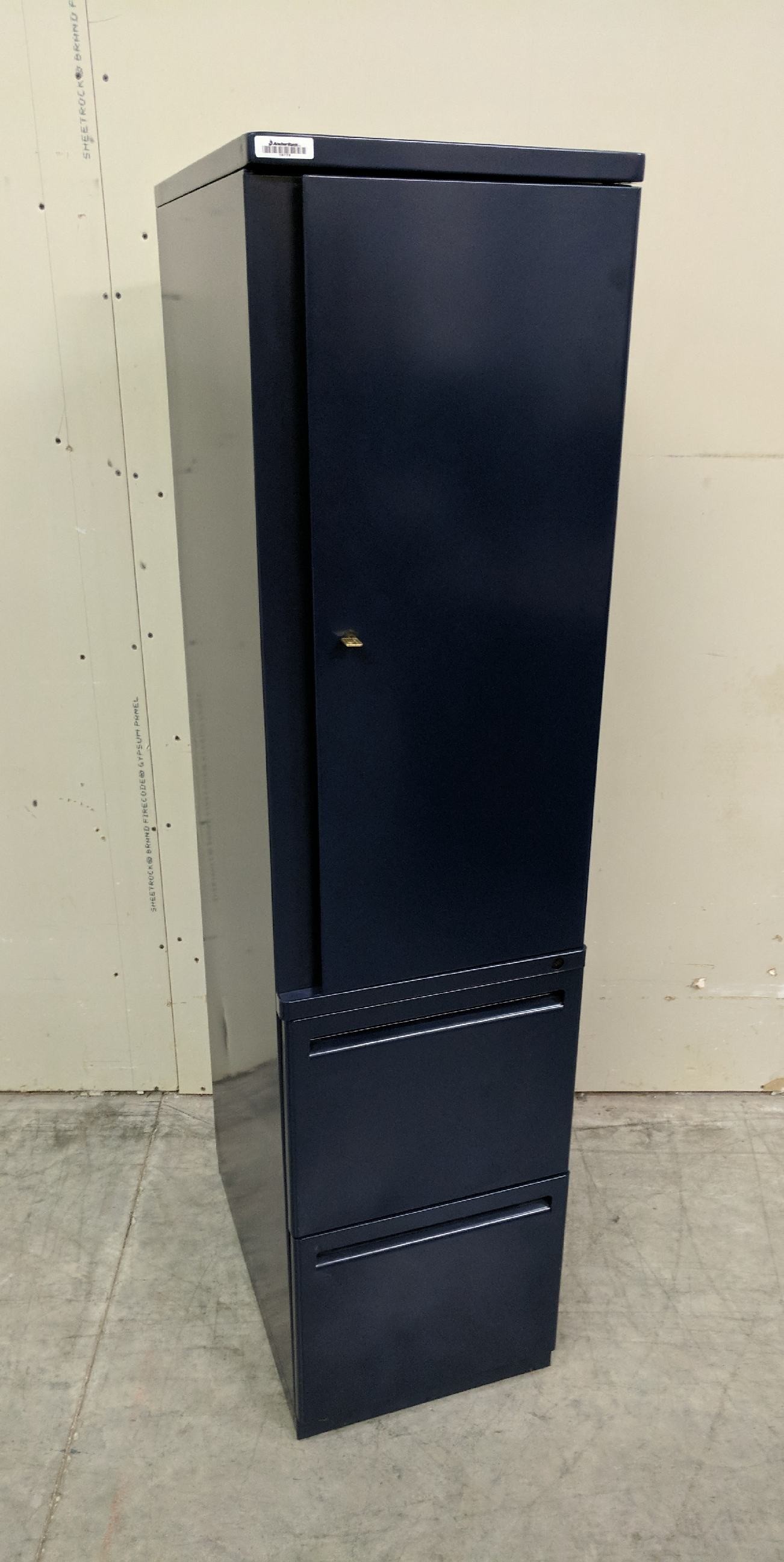 Haworth Blue Steel Storage Cabinet | Madison Liquidators